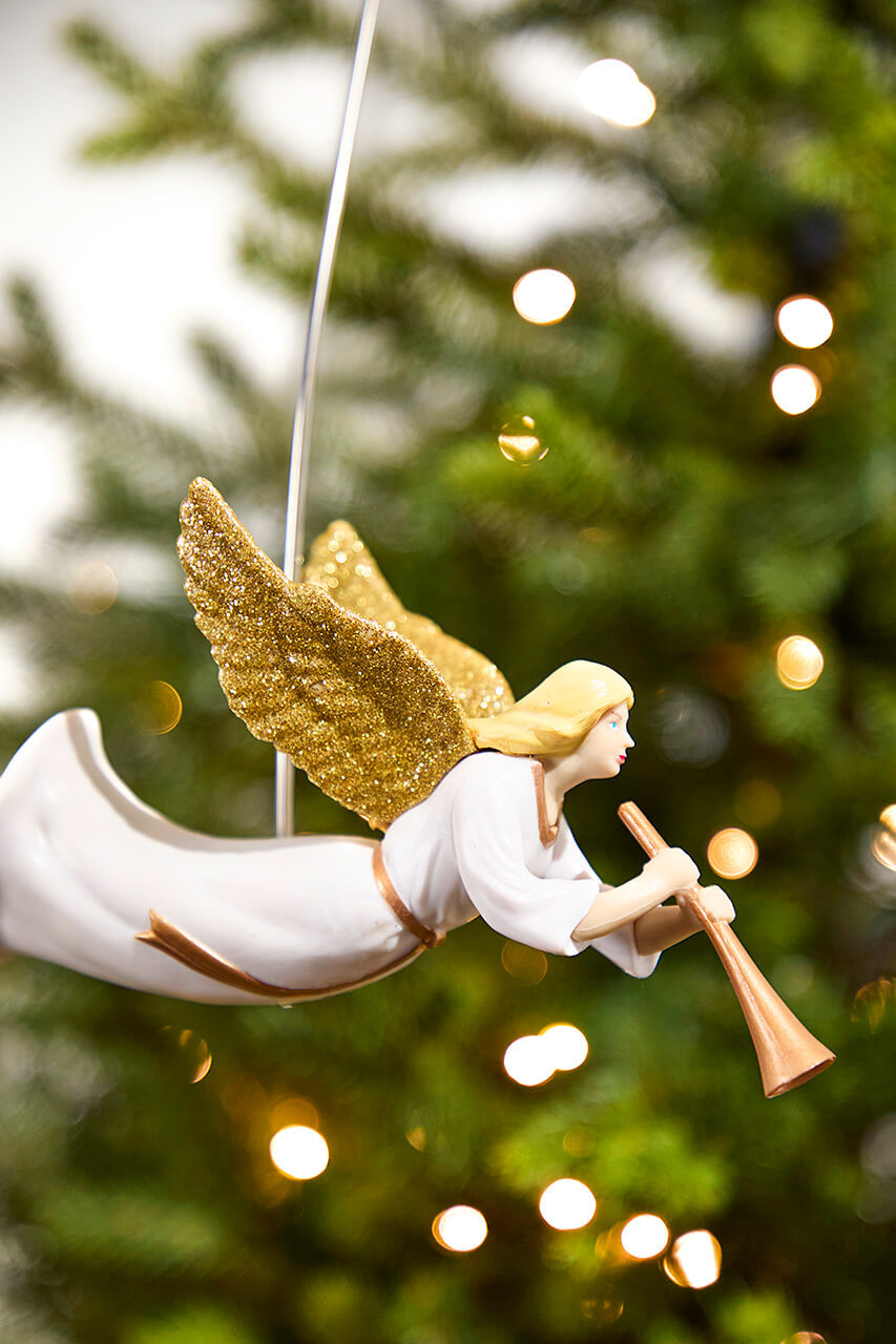 Animated Tree Topper, Angel Circles The Tree - Decorator's Warehouse