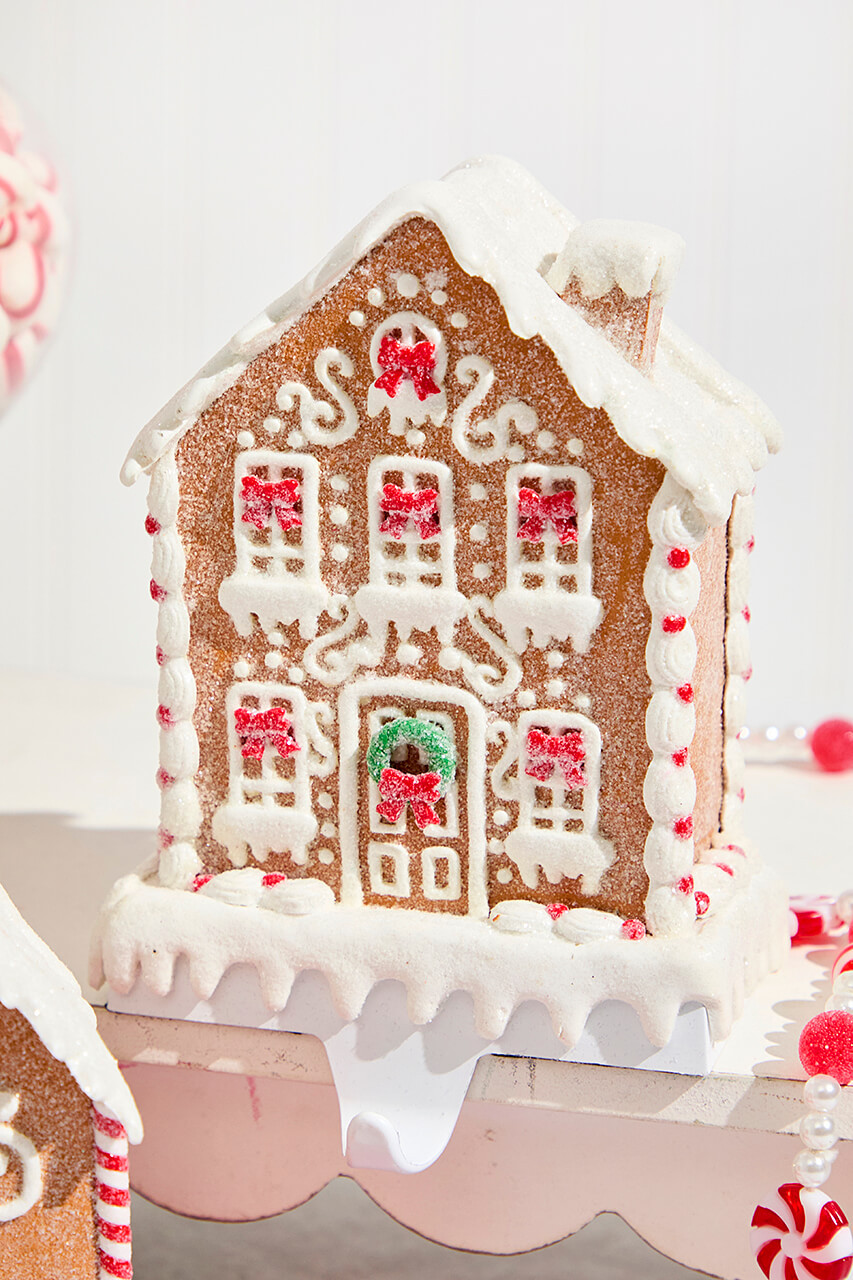 7-8" Claydough Gingerbread Stocking Holder - Decorator's Warehouse