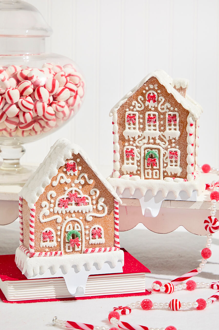 7-8" Claydough Gingerbread Stocking Holder - Decorator's Warehouse