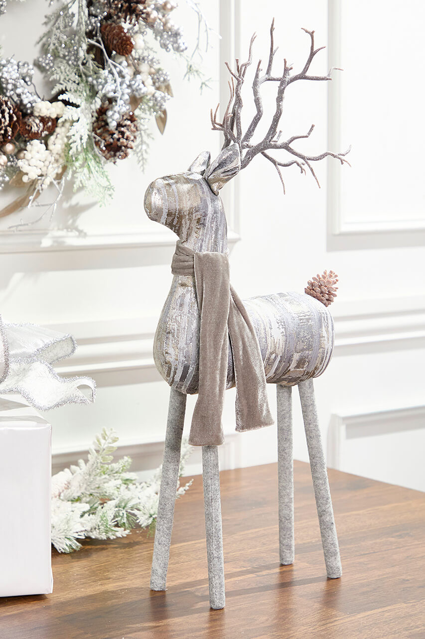 28” Birch Wood Deer - Decorator's Warehouse