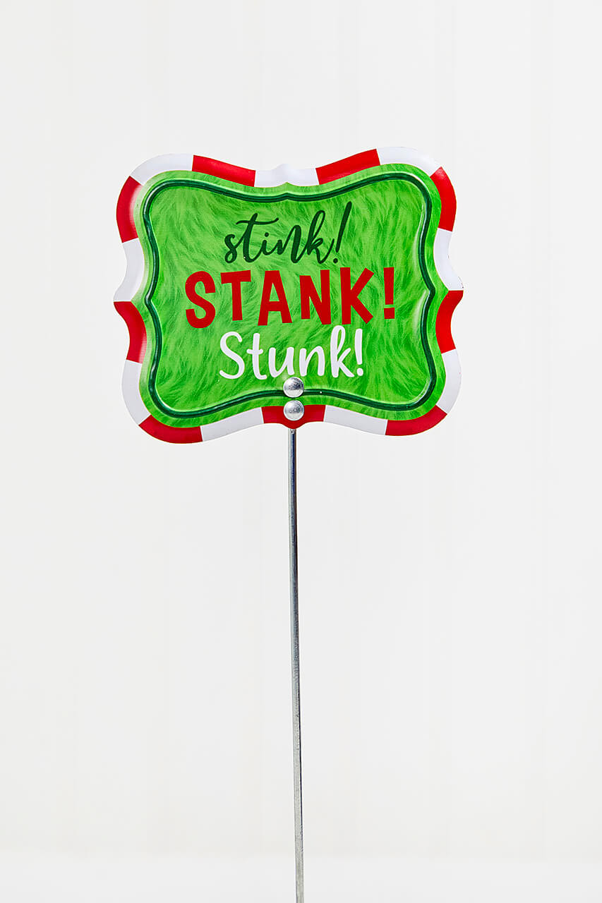 15.5” Stink Stank Stunk Pick - Decorator's Warehouse