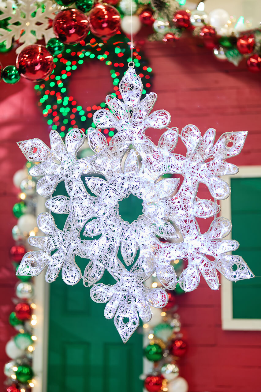 4' Giant Crystal Snowflake - Decorator's Warehouse