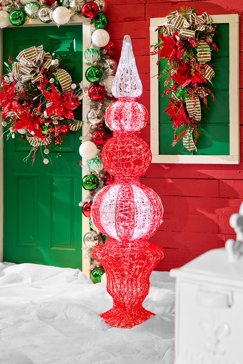 Outdoor Christmas Topiary Trees