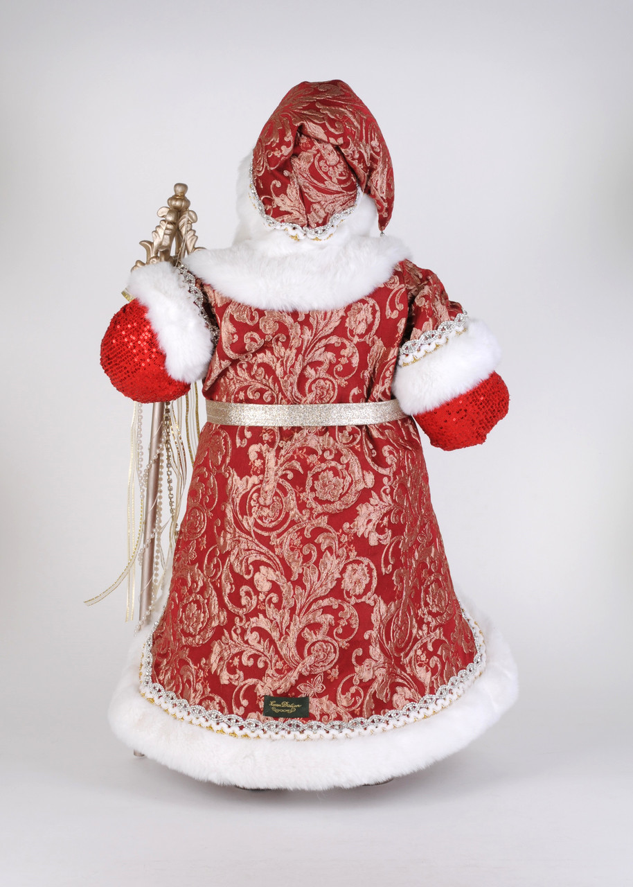 Lighted Red Couture Santa - Decorator's Warehouse