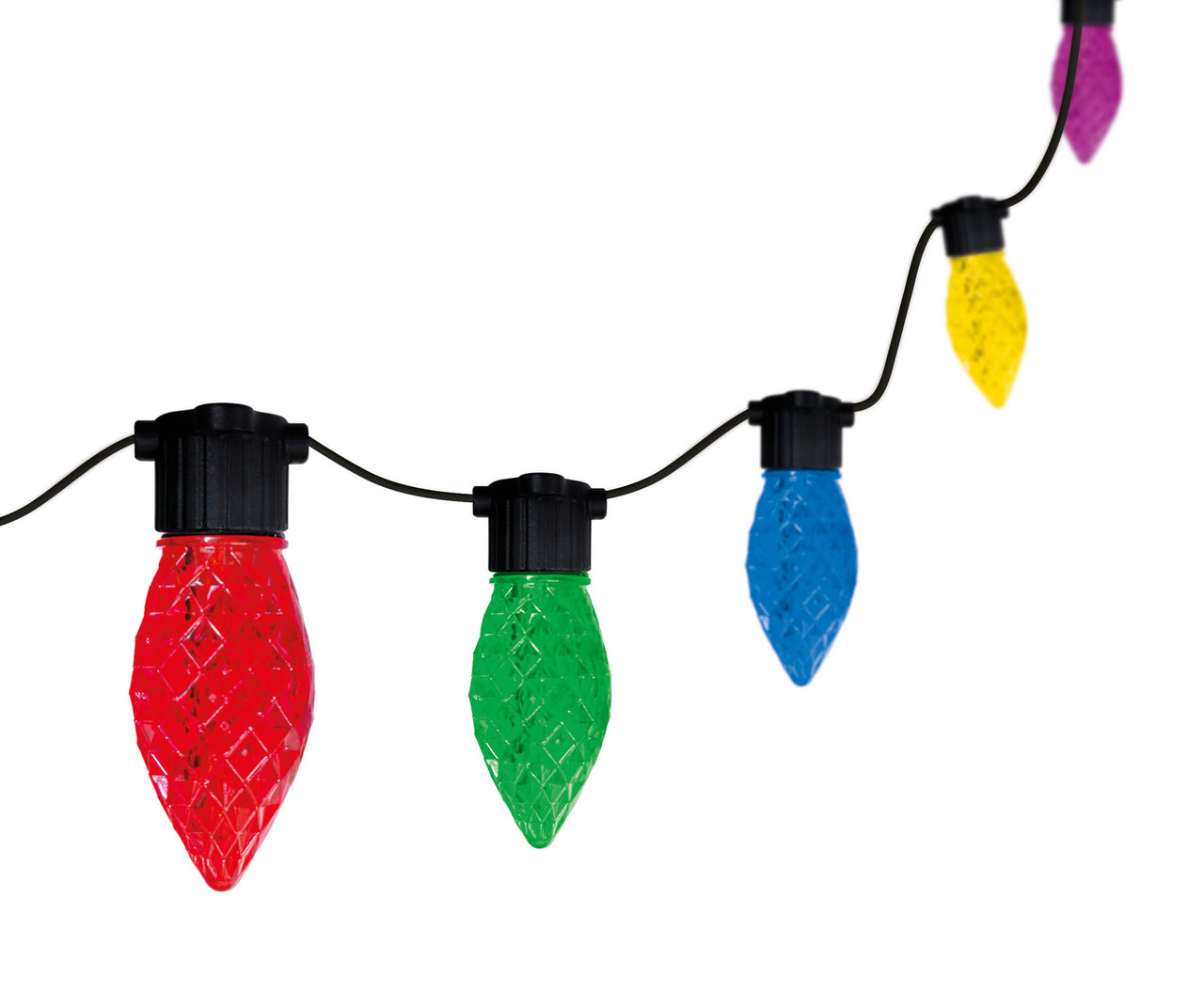 C9 Multi Faceted 25 LED Light Set - Decorator's Warehouse