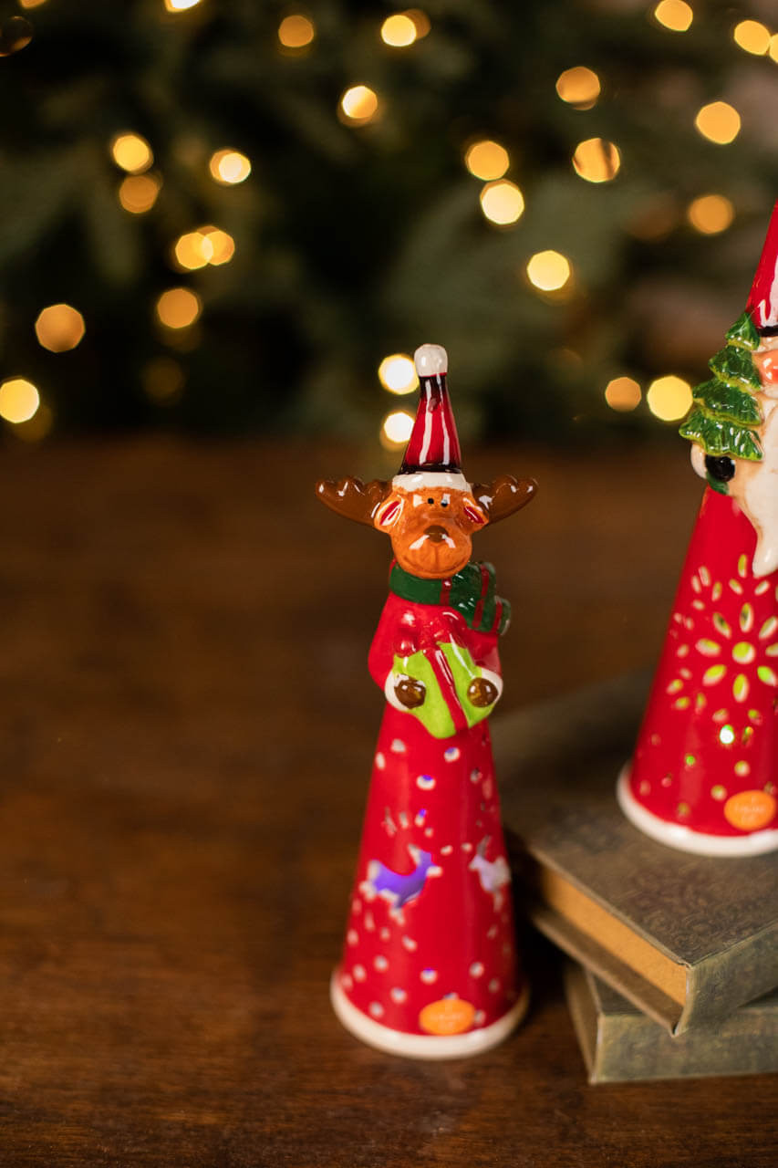 8" Small Dolomite Light Up Christmas Character - Decorator's Warehouse
