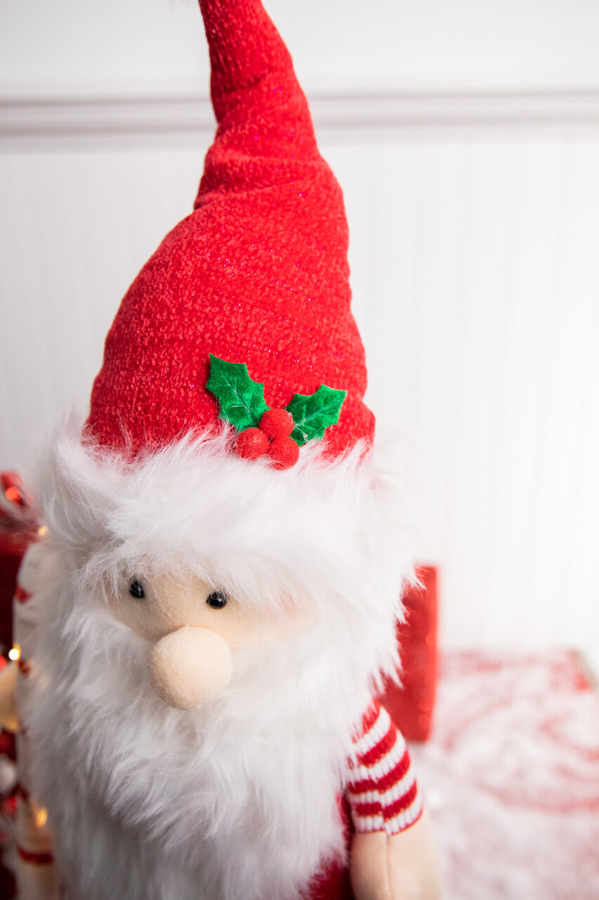 22” Plush Standing Santa - Decorator's Warehouse
