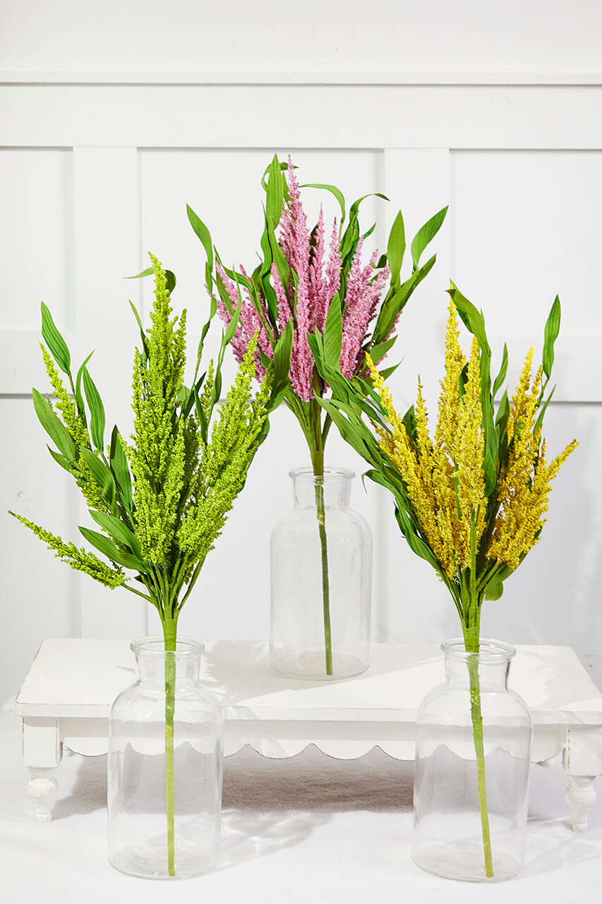 21" Artificial Spike Bush Flowers - Decorator's Warehouse