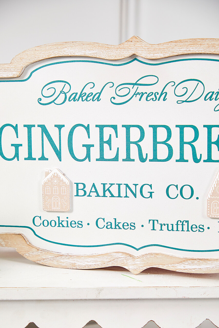 15" Gingerbread Baking Sign - Decorator's Warehouse