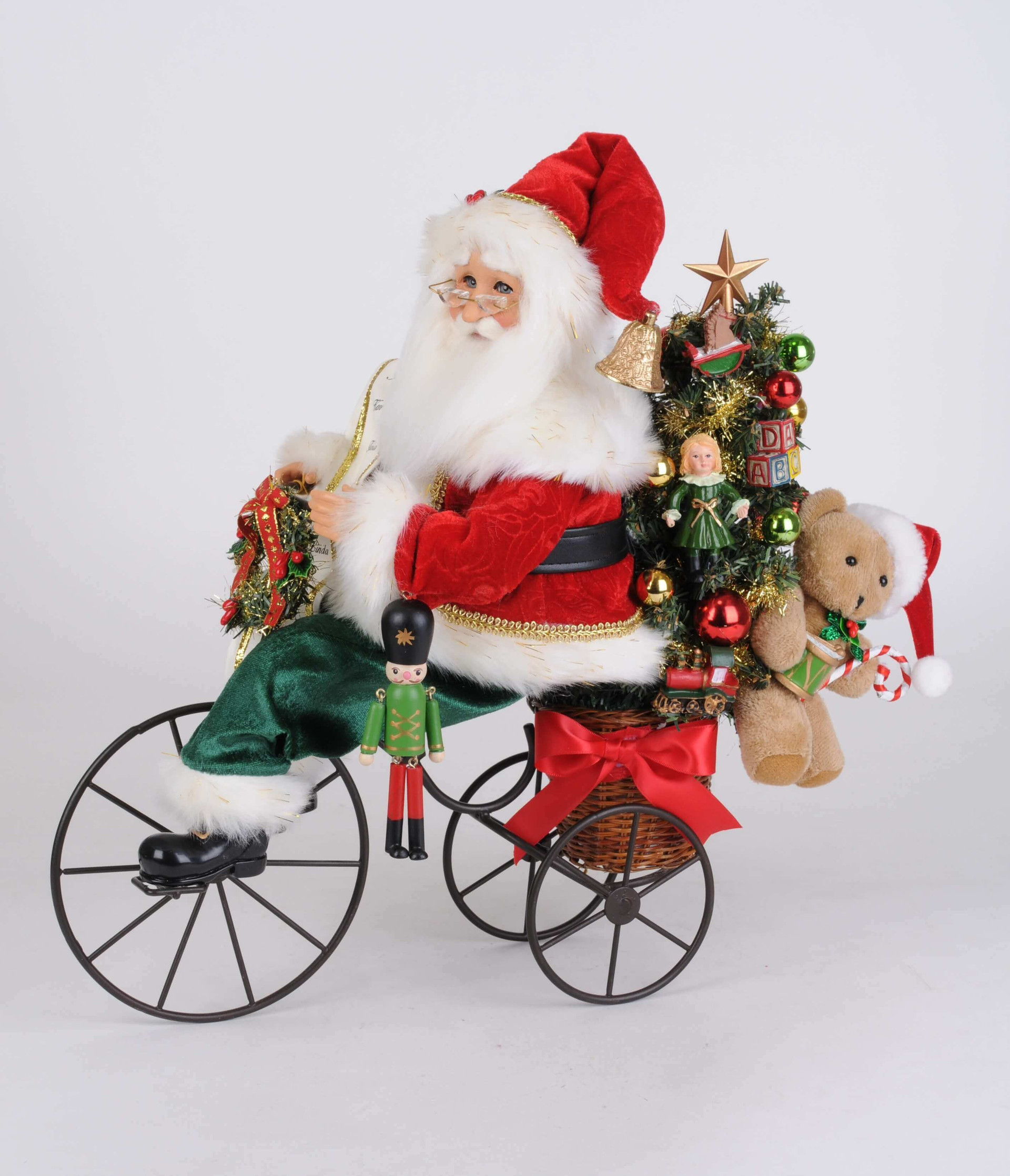 Lighted Santa Biking Through Christmas - Decorator's Warehouse