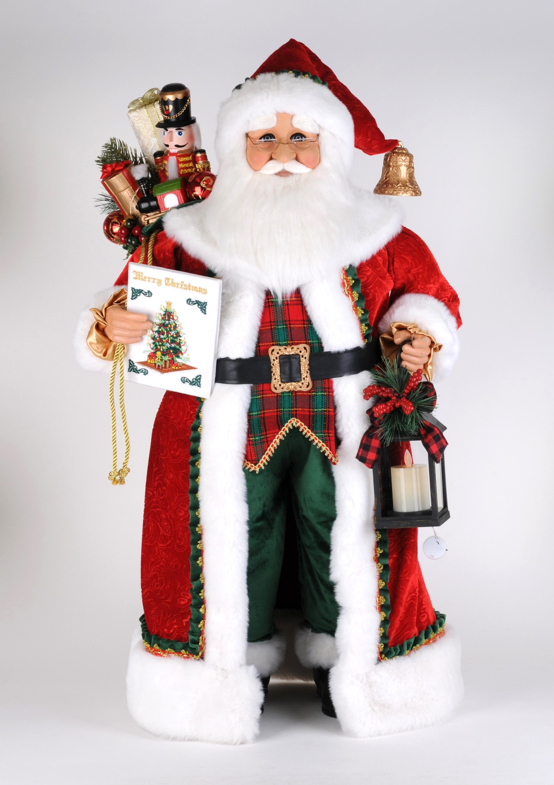 36" Lighted Christmas Stories Santa - Decorator's Warehouse