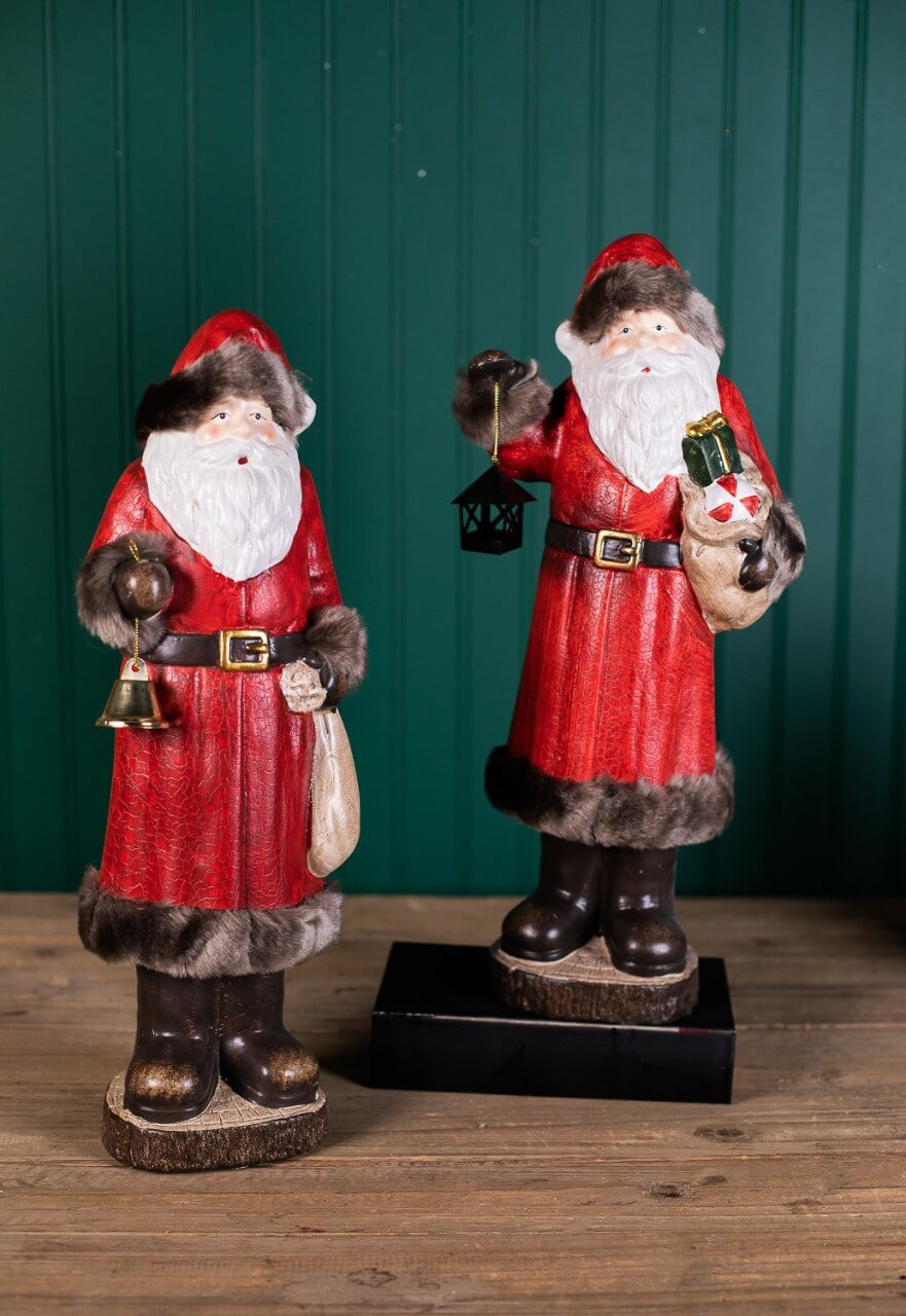 Resin Nostalgia Santa Figurine - Decorator's Warehouse