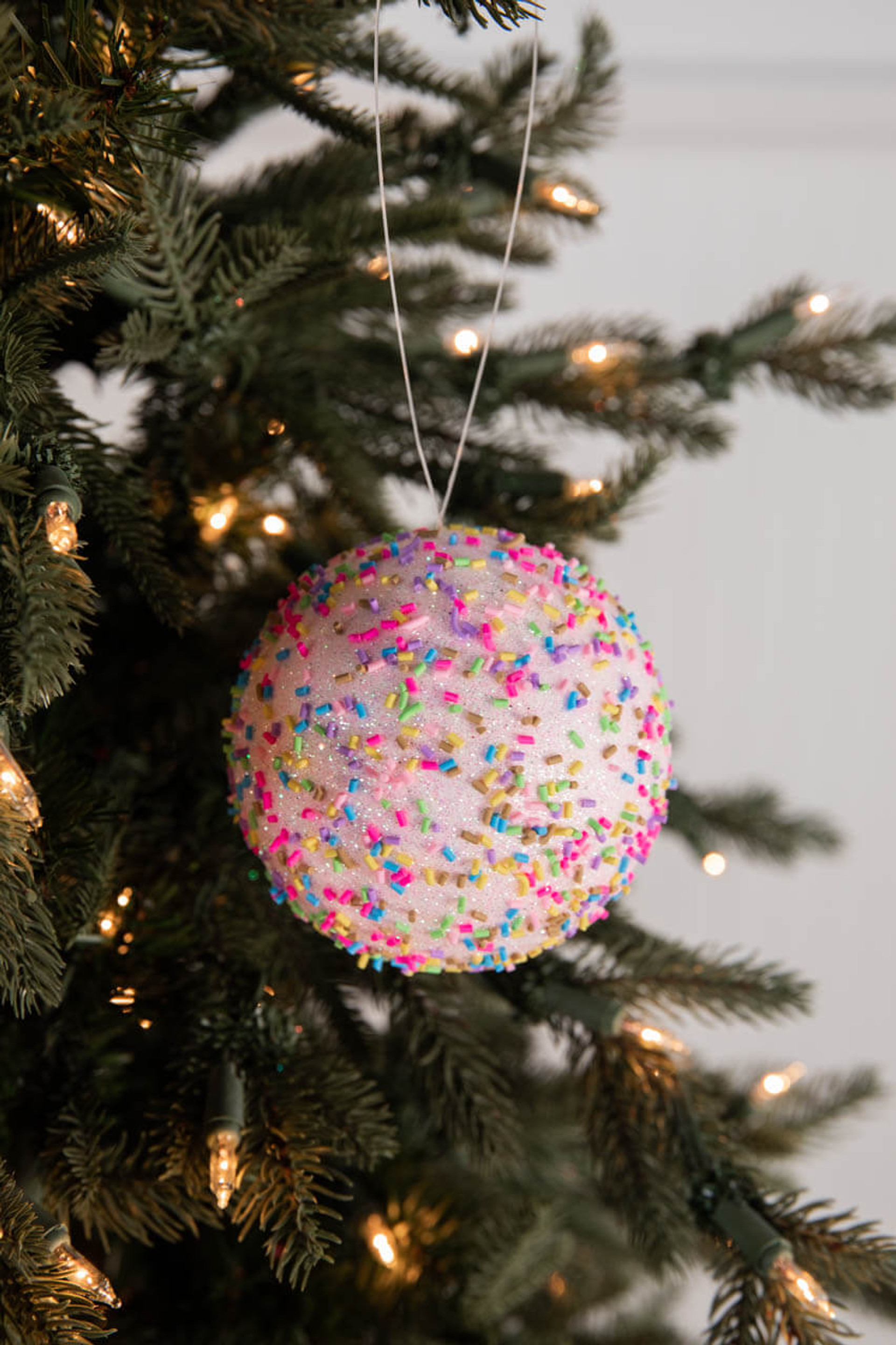 10” Green Sprinkle Candy Cane - Decorator's Warehouse