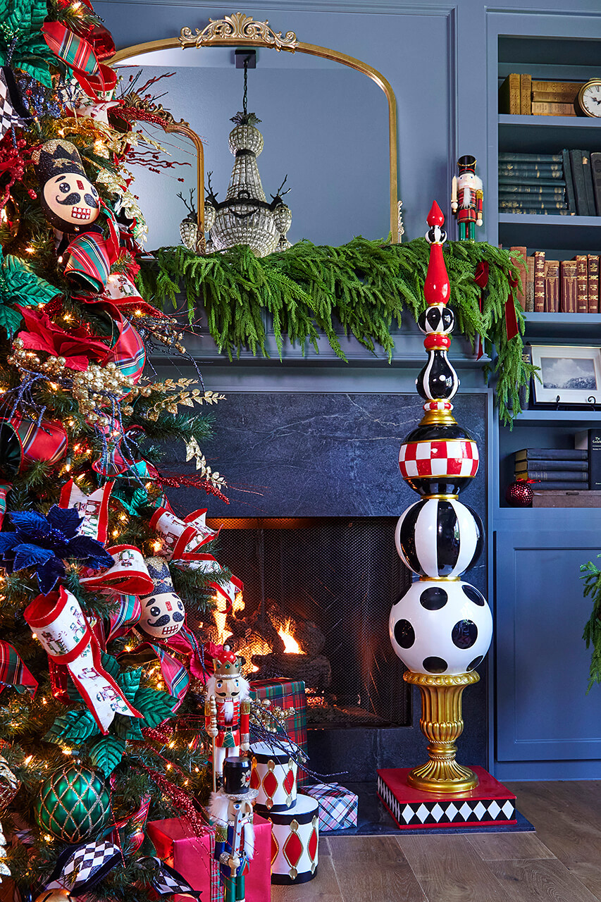 71.5” Resin Nutcracker Finial Decoration - Decorator's Warehouse