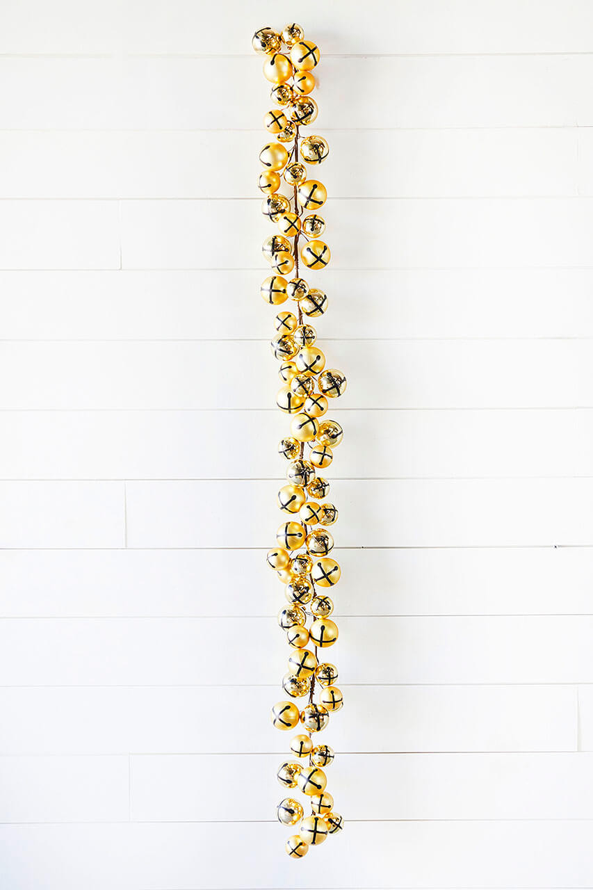 5’ Holiday Silver Jingle Bells Garland