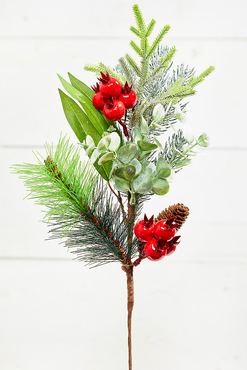 20" Iced Berry Cone Spray - Decorator's Warehouse