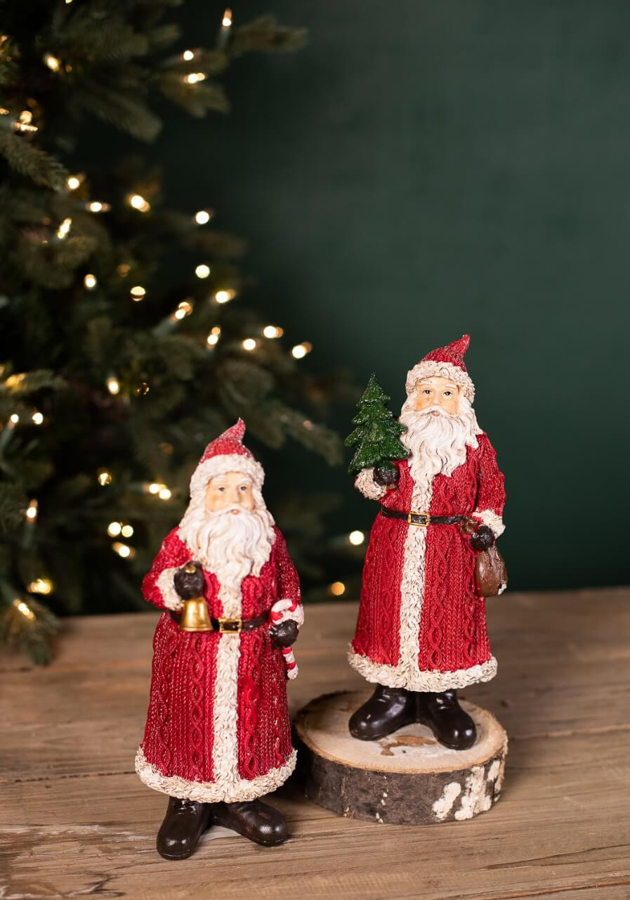 Resin Nostalgia Santa Figurine - Decorator's Warehouse