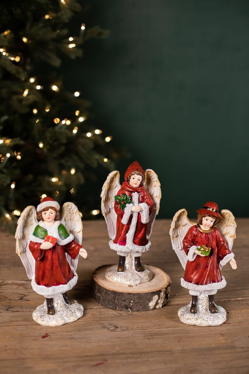 10.5” Resin Cardinal Angel with Special Sentiment - Decorator's Warehouse