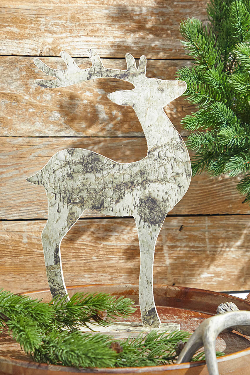 Birch Paper Upright Deer - Decorator's Warehouse