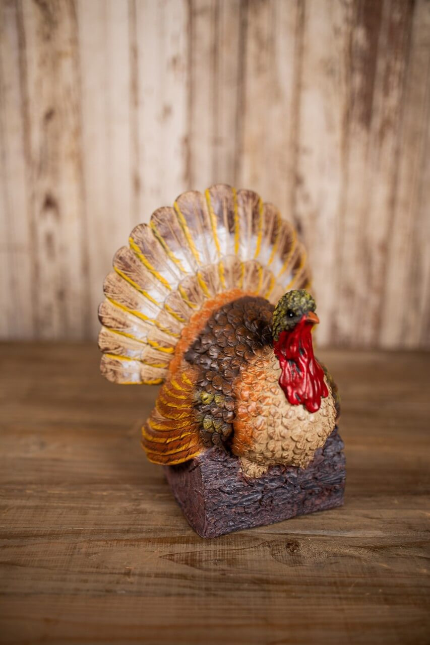 Wood Carved Turkey - Decorator's Warehouse