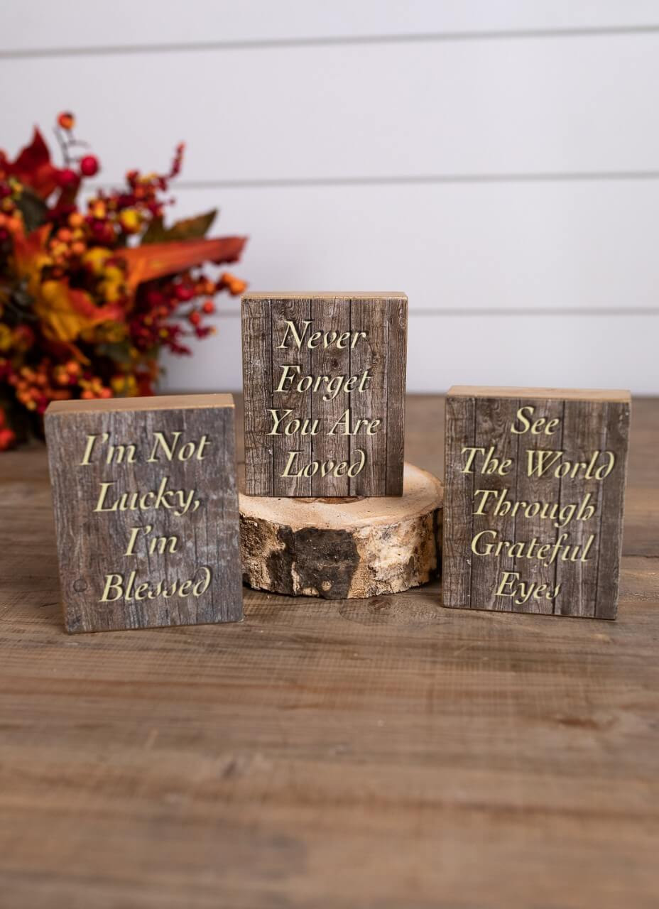 Grateful Block Decor - Decorator's Warehouse