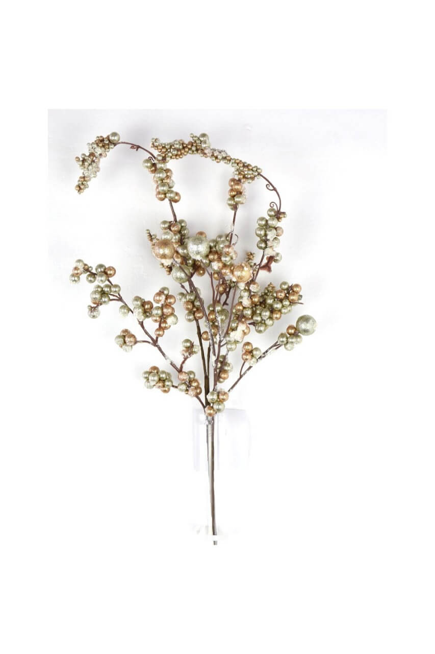 18" Frosted Iced Dew Berry Christmas Spray - Decorator's Warehouse