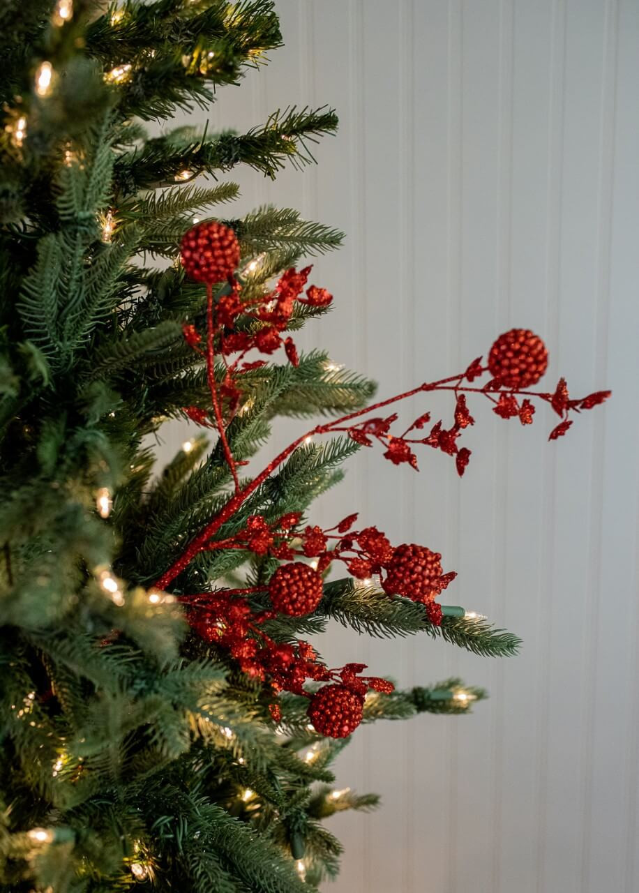 25” Glitter Sequin Sweet Champagne Gumball Leaf Christmas Sprays ...