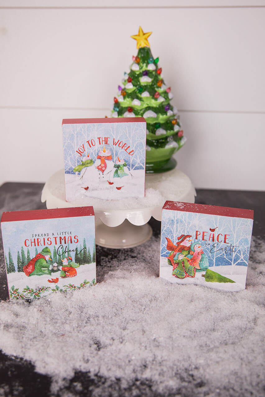 Fall Blocks - Set of 4 - Decorator's Warehouse