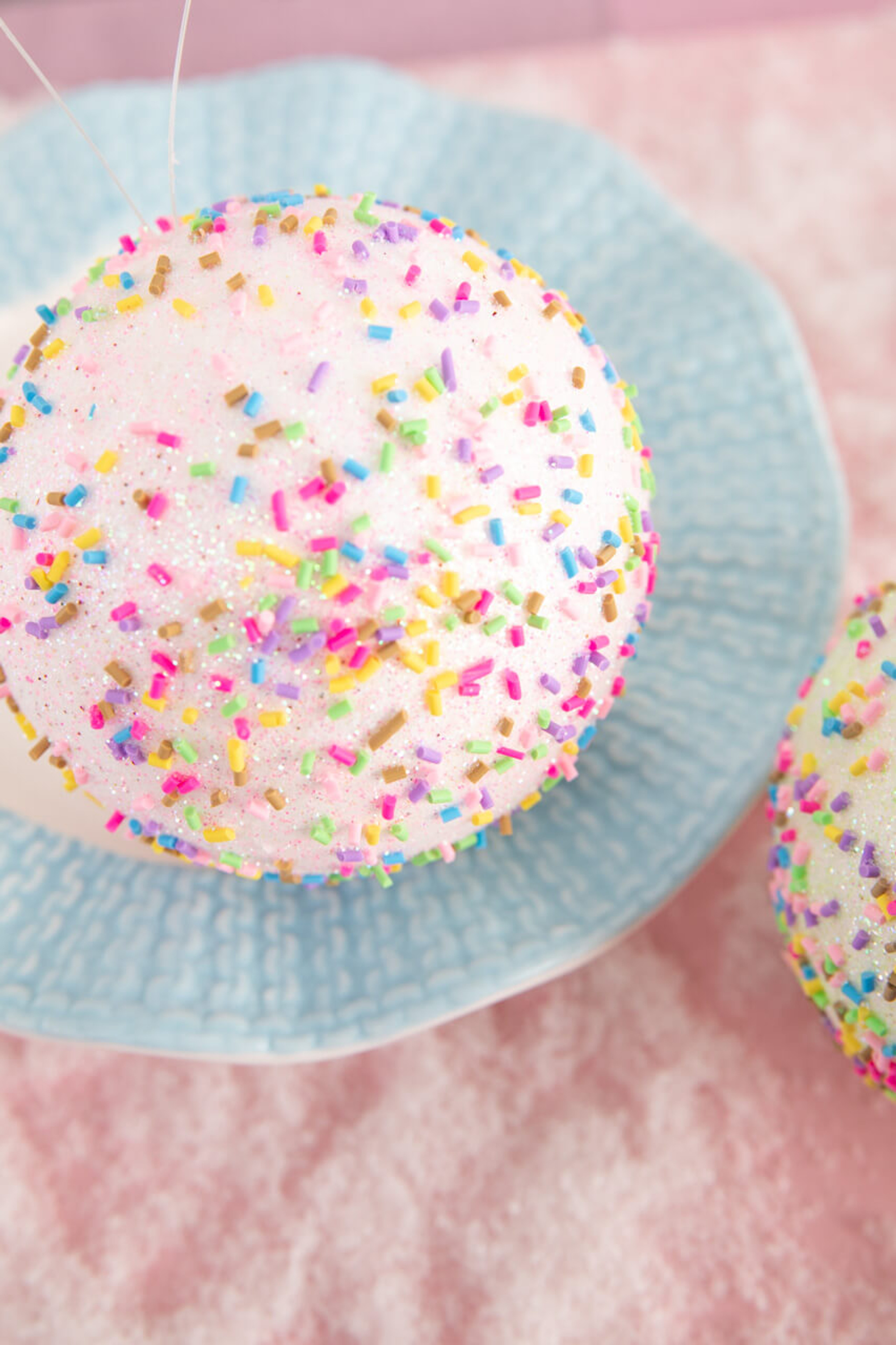 10” Green Sprinkle Candy Cane - Decorator's Warehouse