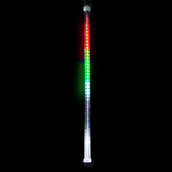 36" LED Snowfall Tube - Red/Green/Pure White - Decorator's Warehouse