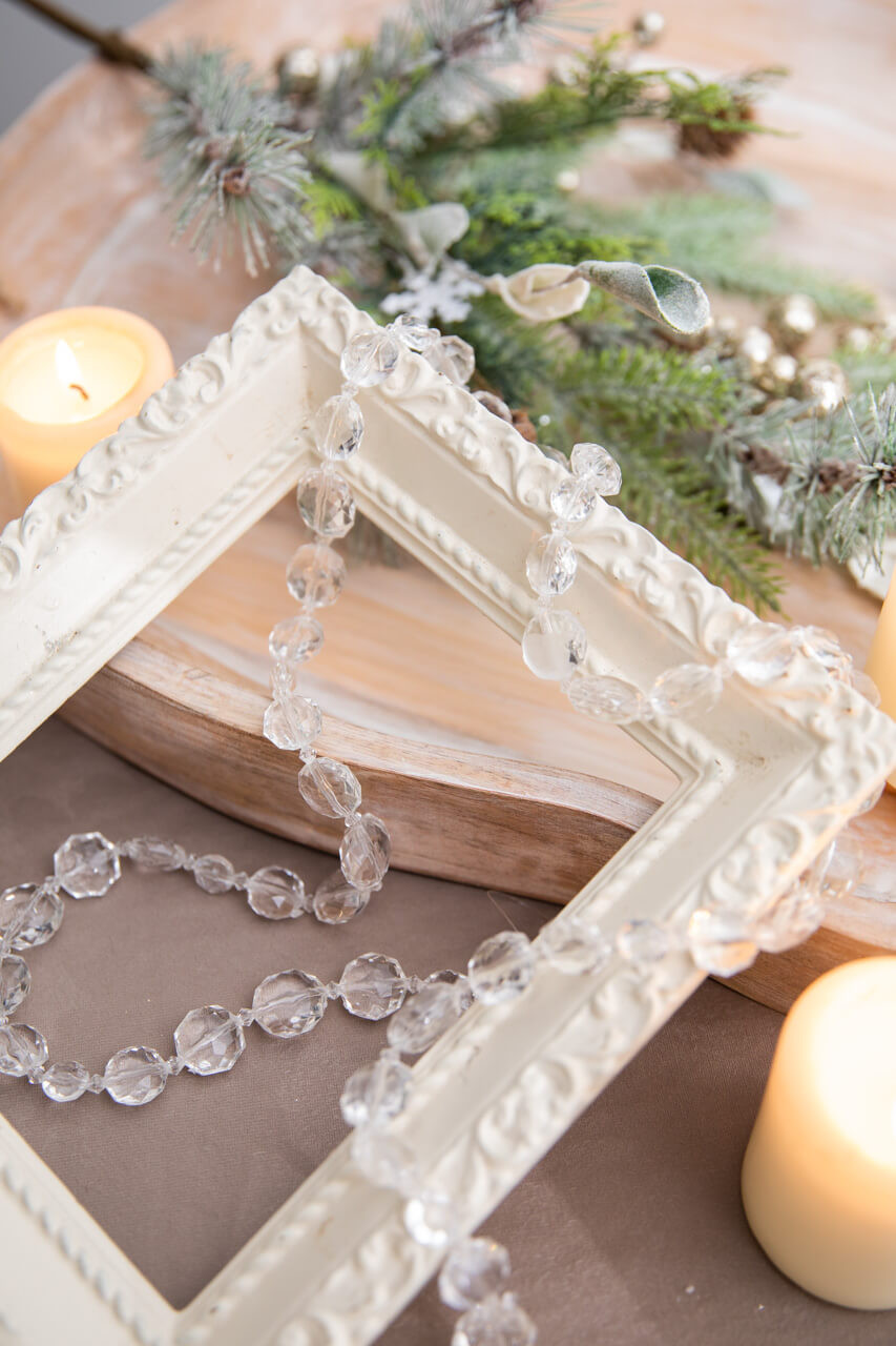 48” Acrylic Crystal Clear Bead Garland - Decorator's Warehouse