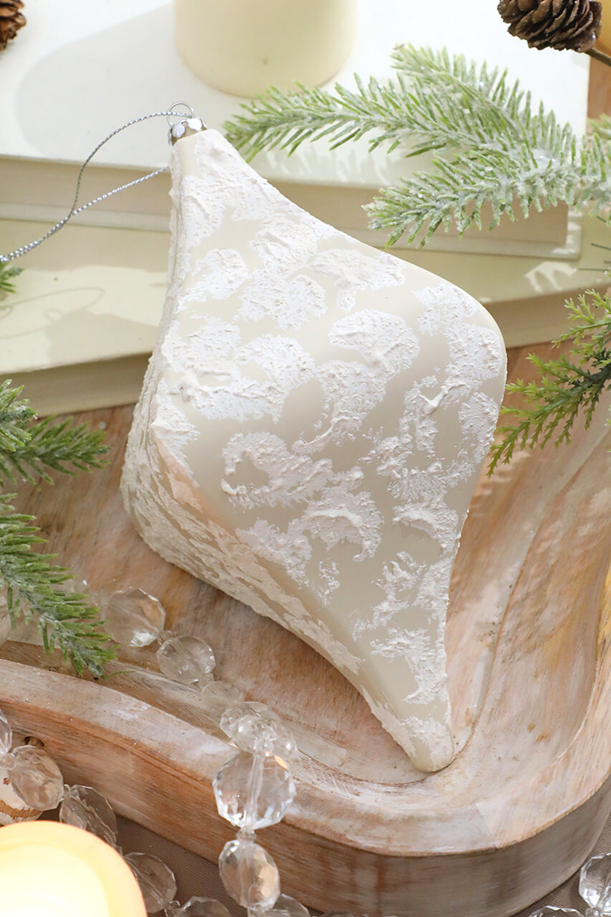 6 Frosted Ruby Glass Ornament Decorators Warehouse