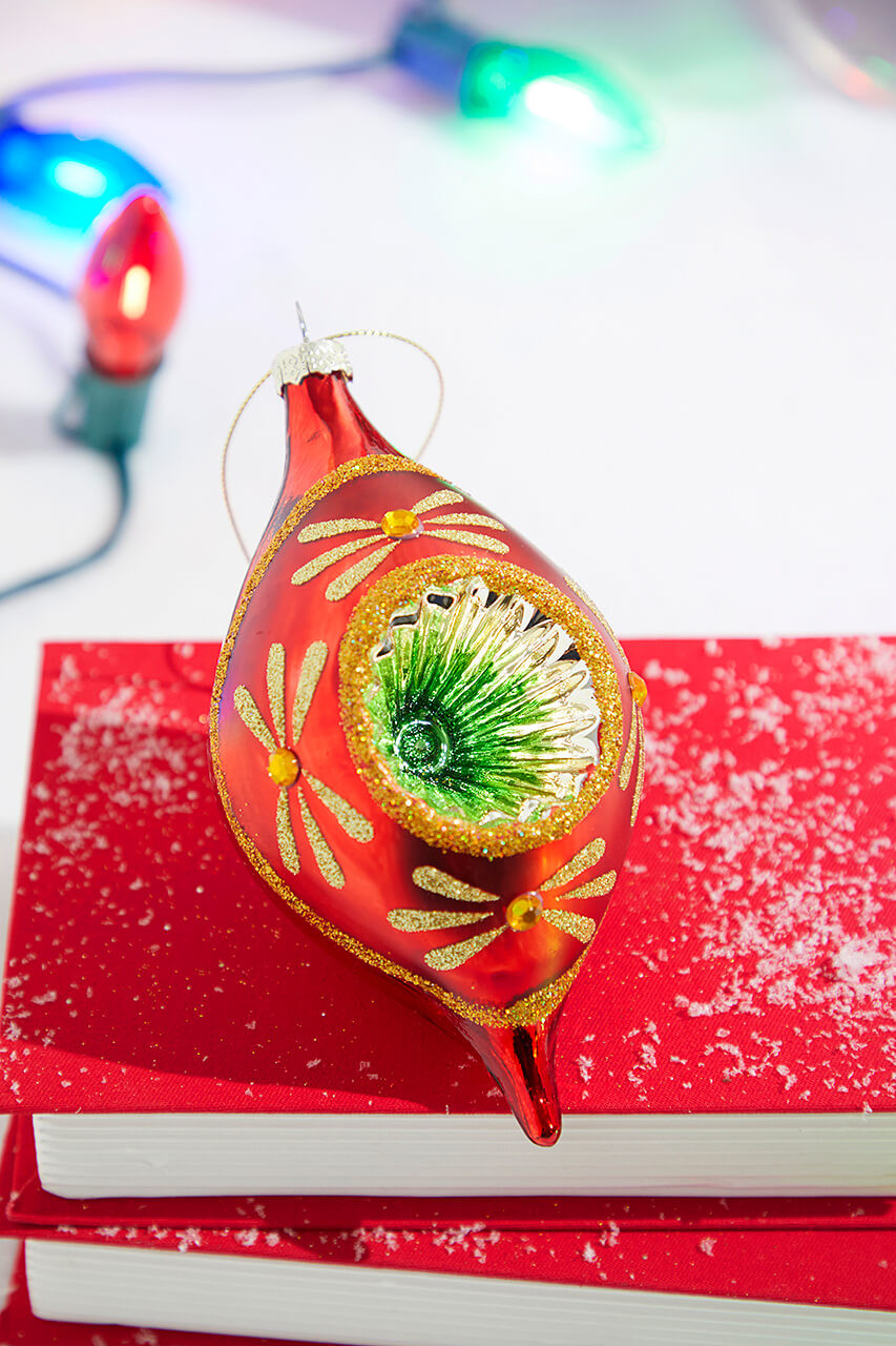 4" Glass Reflector Ball Ornament - Decorator's Warehouse