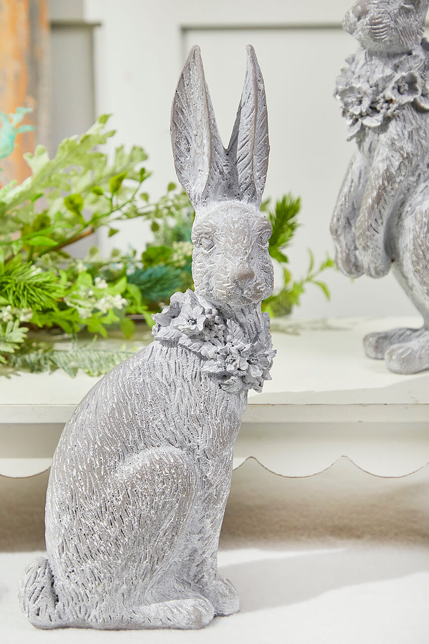 13" Bunny Resin Figure - Decorator's Warehouse