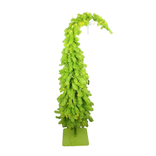 5' Lime Green Whimsical Tree with LED Lights - Decorator's Warehouse