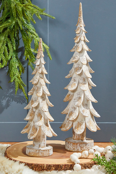 19" Resin Winter Forest Tree - Decorator's Warehouse