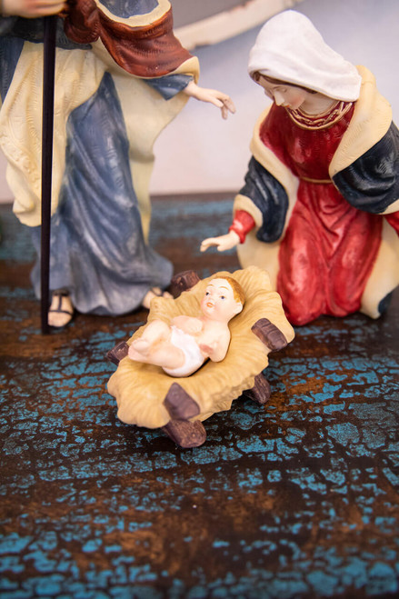 10 Piece Nativity Set - Multi