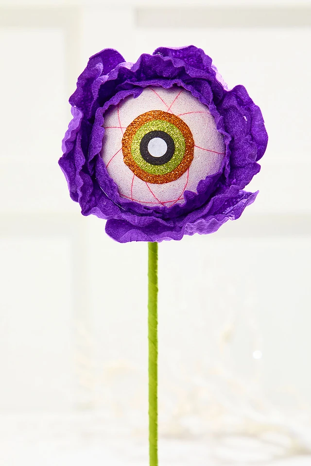 24" Eyeball Flower Stem - Decorator's Warehouse