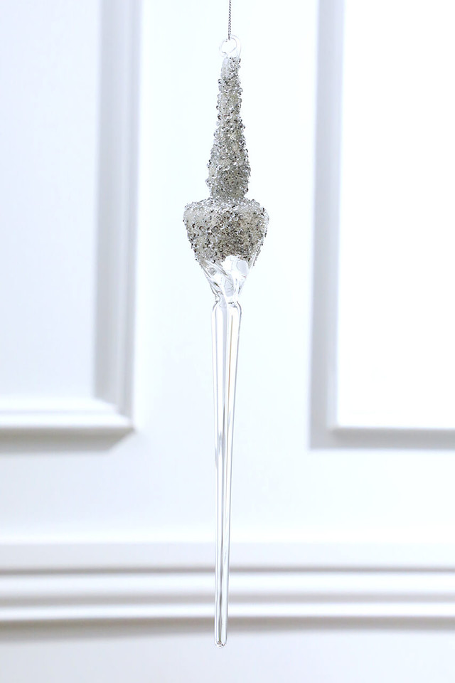 14” Glass Finial Ornament - Decorator's Warehouse