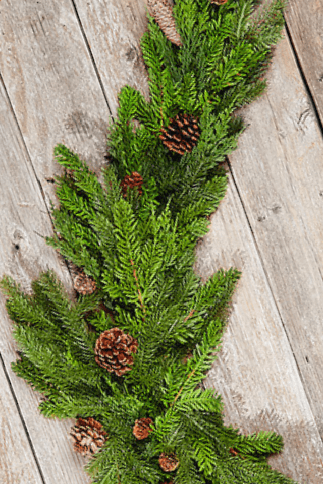 60” Noble Cedar Cone Tablepiece - Decorator's Warehouse
