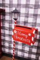 49.2” Metal Holiday Mail Box with Solar Light Lantern - Decorator's ...