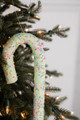 10” Green Sprinkle Candy Cane - Decorator's Warehouse