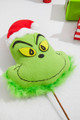 24” x 9.5" Green Monster Head Pick - Decorator's Warehouse