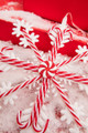 12" Acrylic Peppermint Snowflake Large Ornament - Decorator's Warehouse