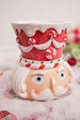 5.5” Red & White Resin Peppermint Nutcracker Candle Holder - Decorator ...