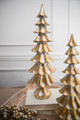 Silver With Brush Gold Resin Tabletop Tree - Set of 2 - Decorator's ...