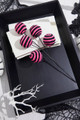16” Pink & Black Twirl Ball Pick - Decorator's Warehouse