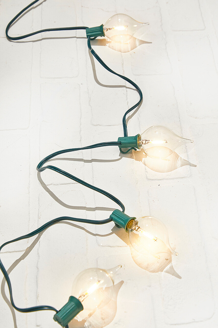128" LED Retro Kismet Light Strand X8 - Clear - Decorator's Warehouse