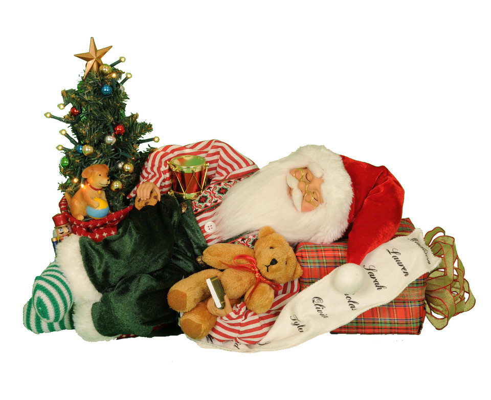 Lighted Gold Couture Santa - Decorator's Warehouse