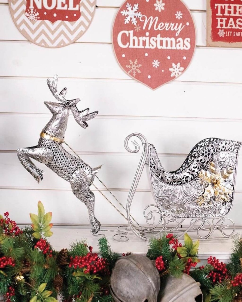 Metal Fancy Reindeer - Decorator's Warehouse